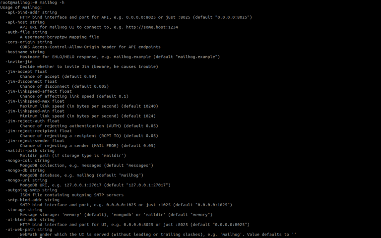 Mailhog for email test environment - Postbox Consultancy Services