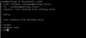 Mailhog for email test environment - Postbox Consultancy Services
